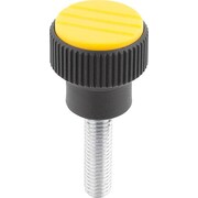 Kipp Knurled Knobs, external thread, inch K0247.3A47X40 | Zoro